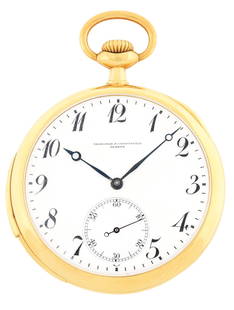 Julien Geneve Open Face Swiss Pocket Watch