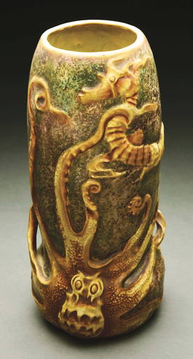 Amphora Octopus And Seahorse Vase.