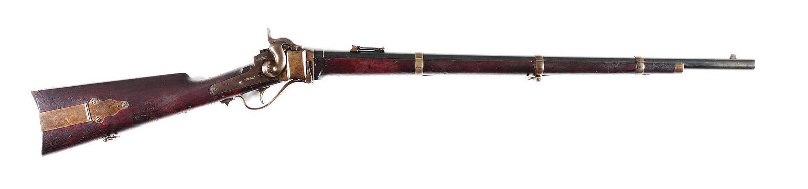 (a) Sharps 1868 Conversion Breech Loading Rifle.