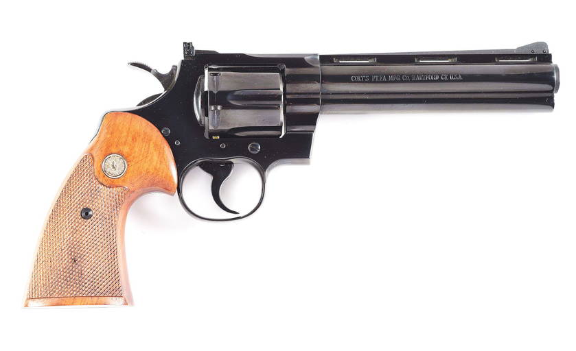 (c) Colt Python Double Action Revolver With Original