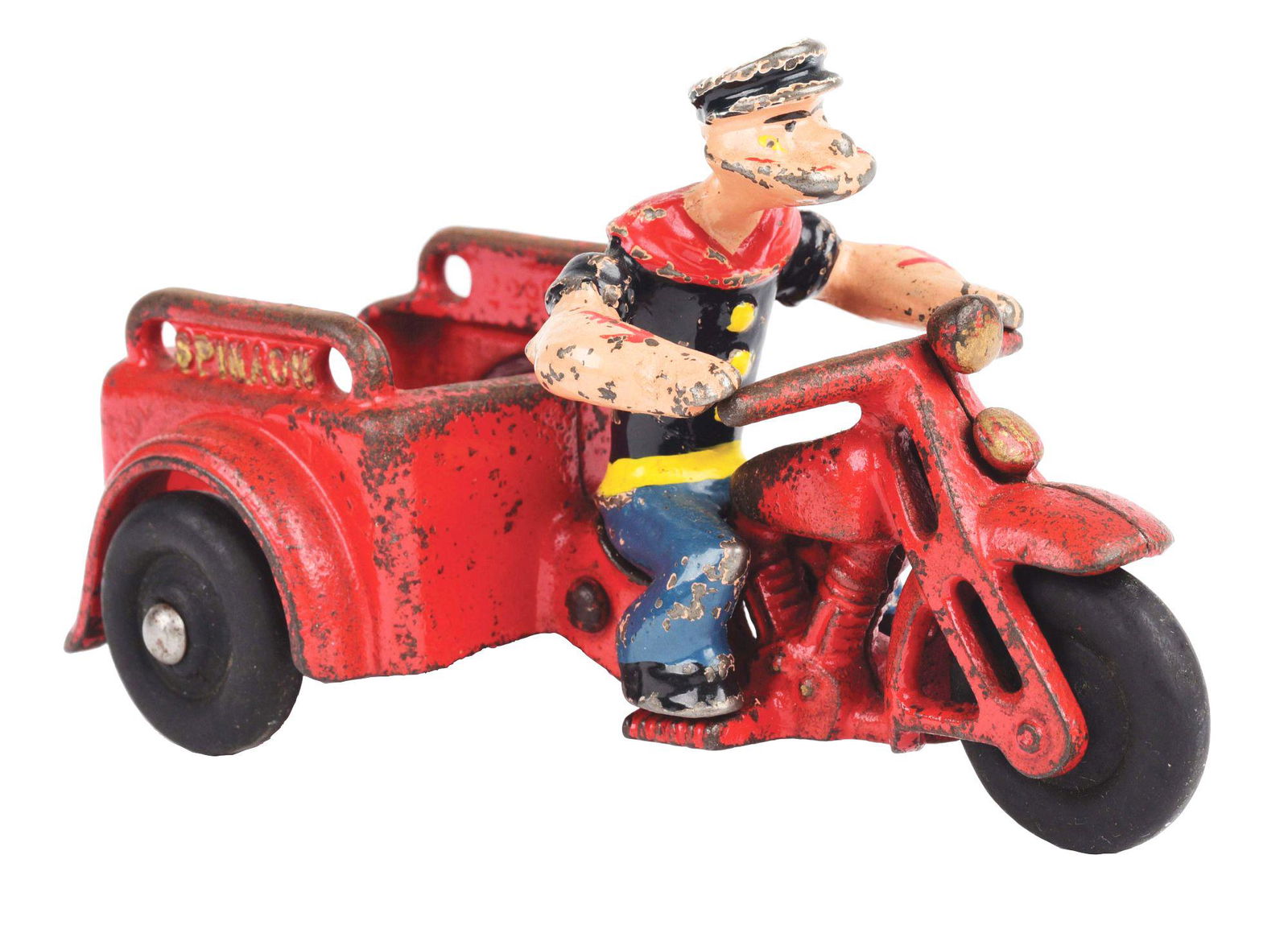 CAST-IRON HUBLEY POPEYE SPINACH PATROL MOTORCYCLE. - Sep 24, 2020 | Dan ...