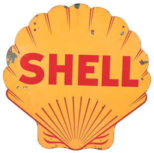 Conoco Gasoline Die Cut Porcelain Service Station Sign