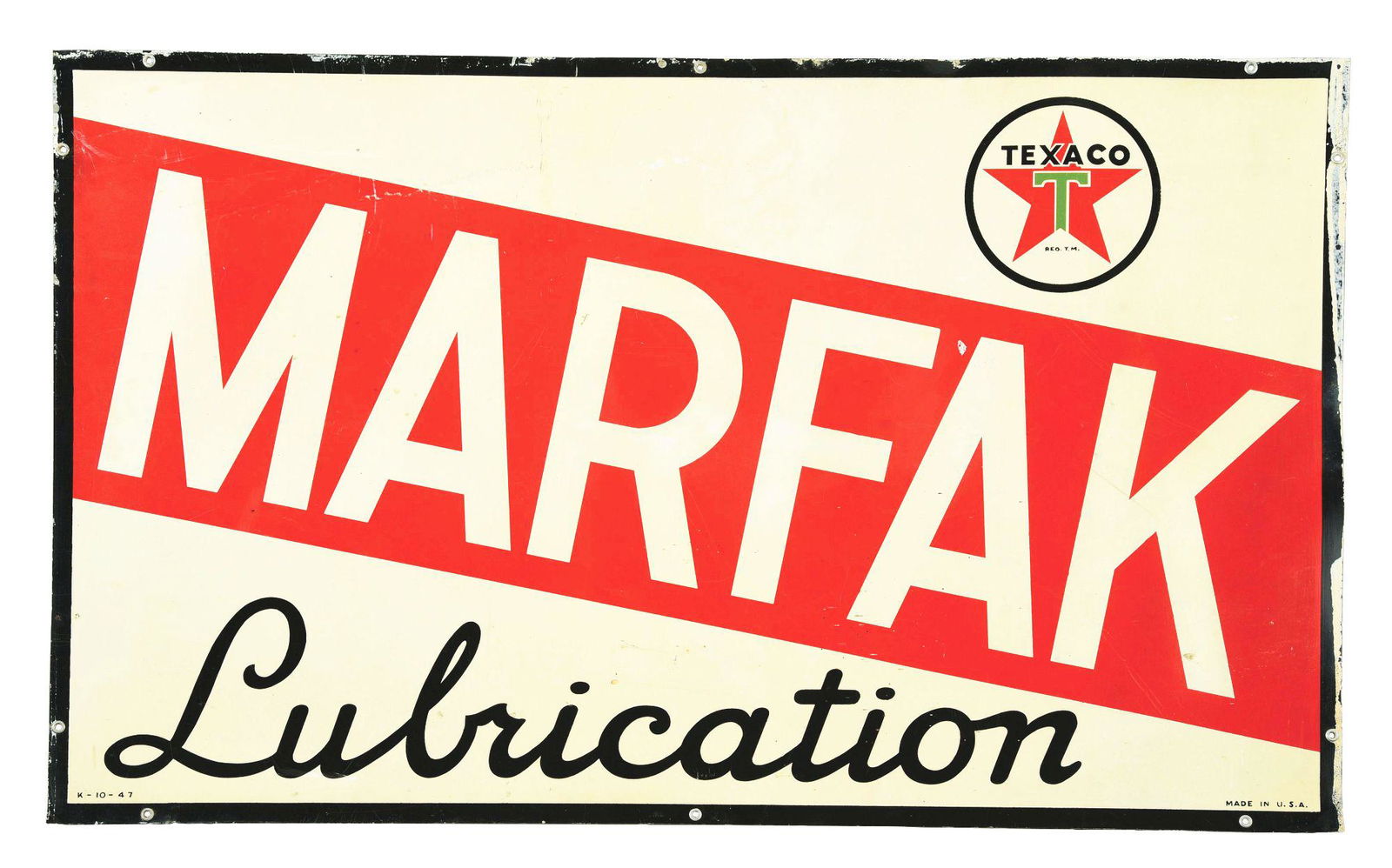 TEXACO MOTOR OIL MARFAK LUBRICATION TIN SERVICE STATION - Oct 15, 2020 ...