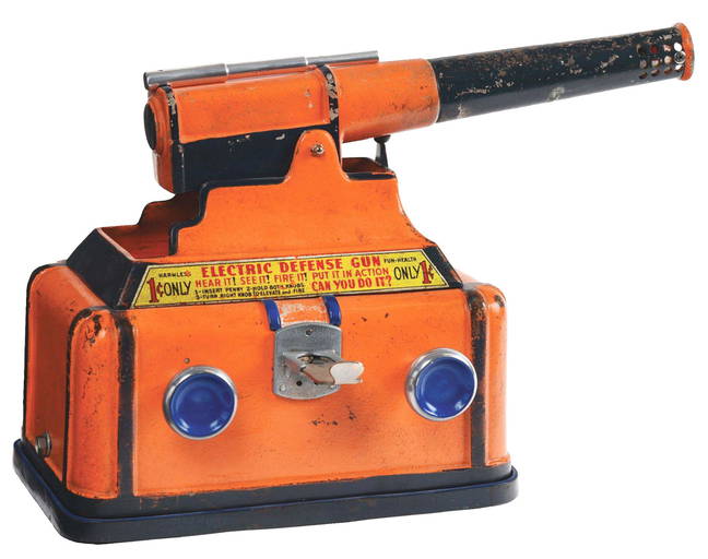 1¢ Automatic Games Electric Defense Gun Shocker Arcade