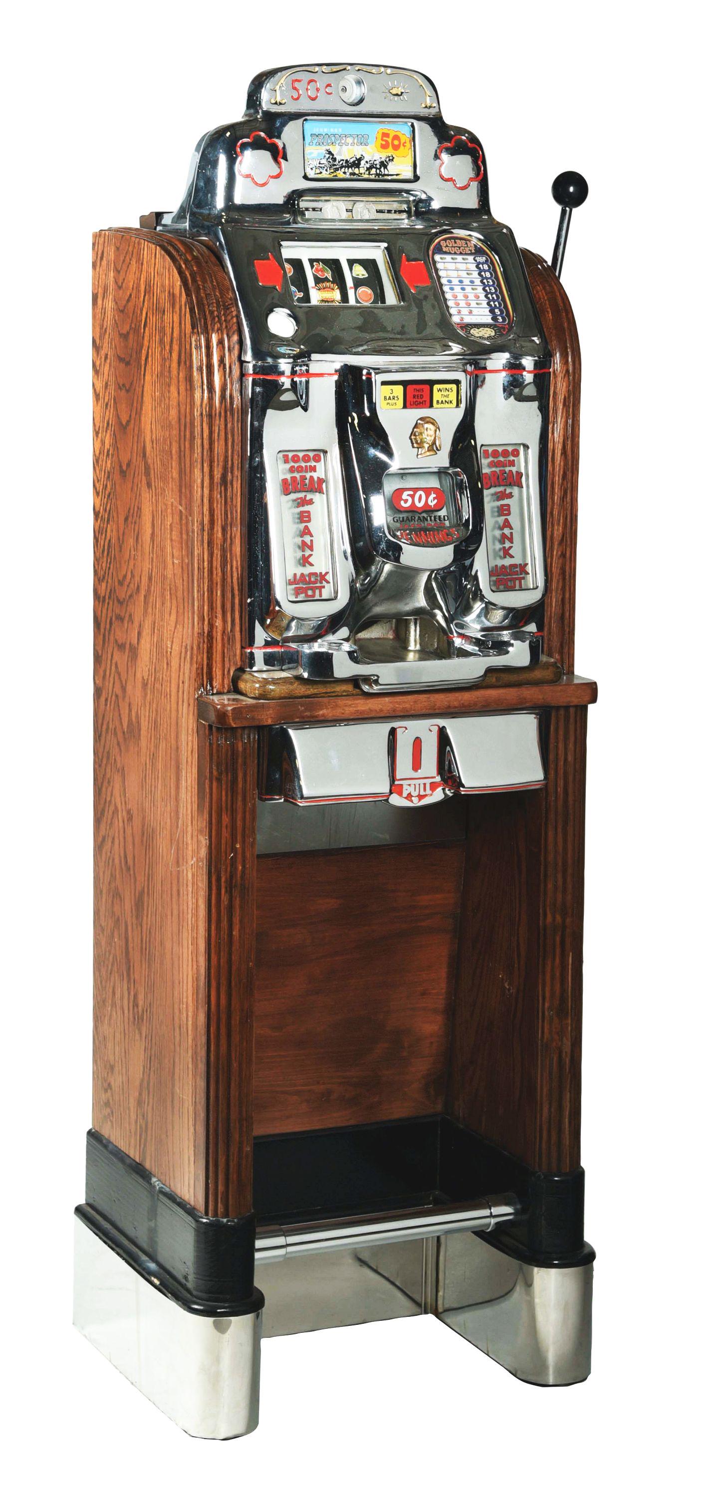 50¢ Jennings Prospector Console Slot Machine.