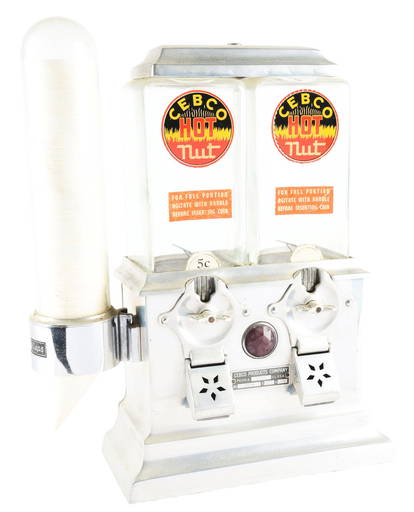 5¢ CEBCO HOT NUT DOUBLE PEANUT VENDING MACHINE. - Oct 30, 2020 | Dan ...