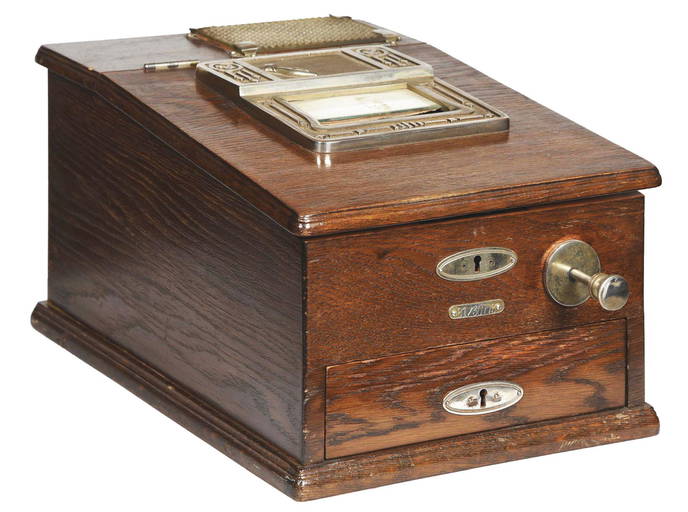 Anker Model #81 Autographic Oak Cash Register.