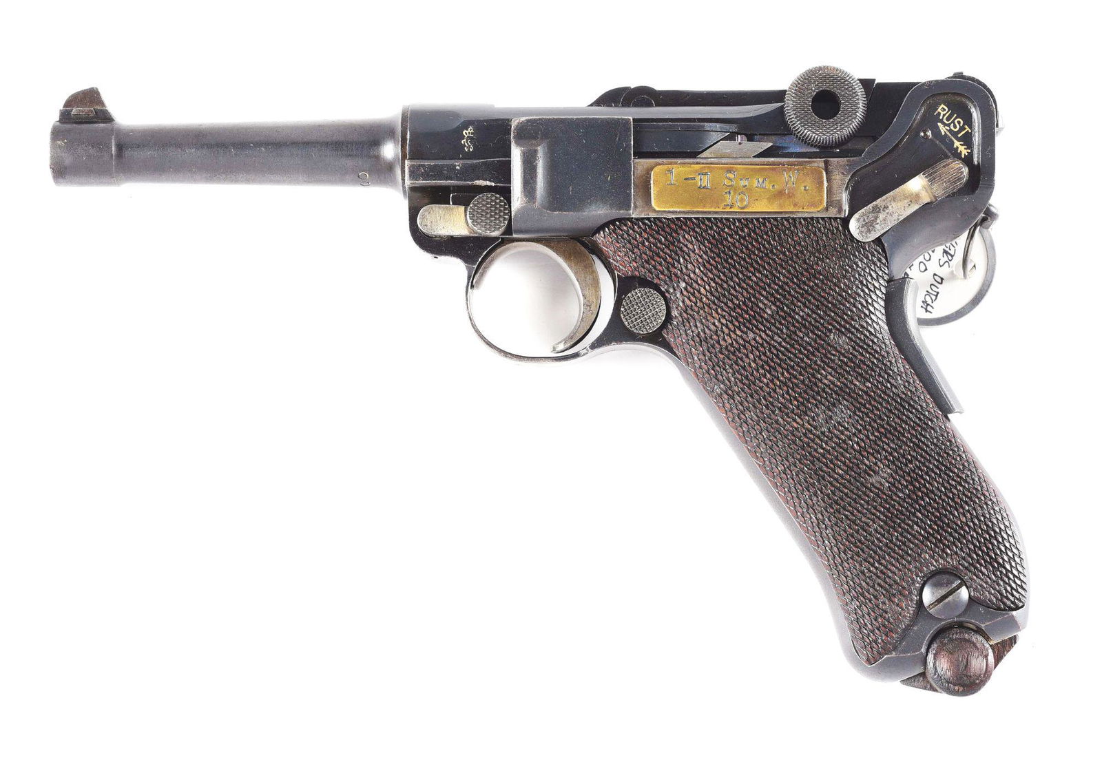 (c) Vickers Ltd Dutch Luger Semi Automatic Pistol.