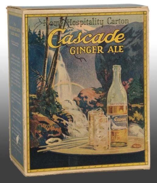 476: Cardboard Cascade Ginger Ale 6-Pack Bottle Box.