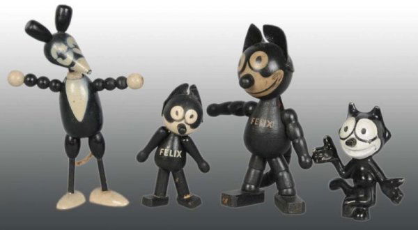 1345: Lot of 4: Felix the Cat & Ignatz Mouse Items.