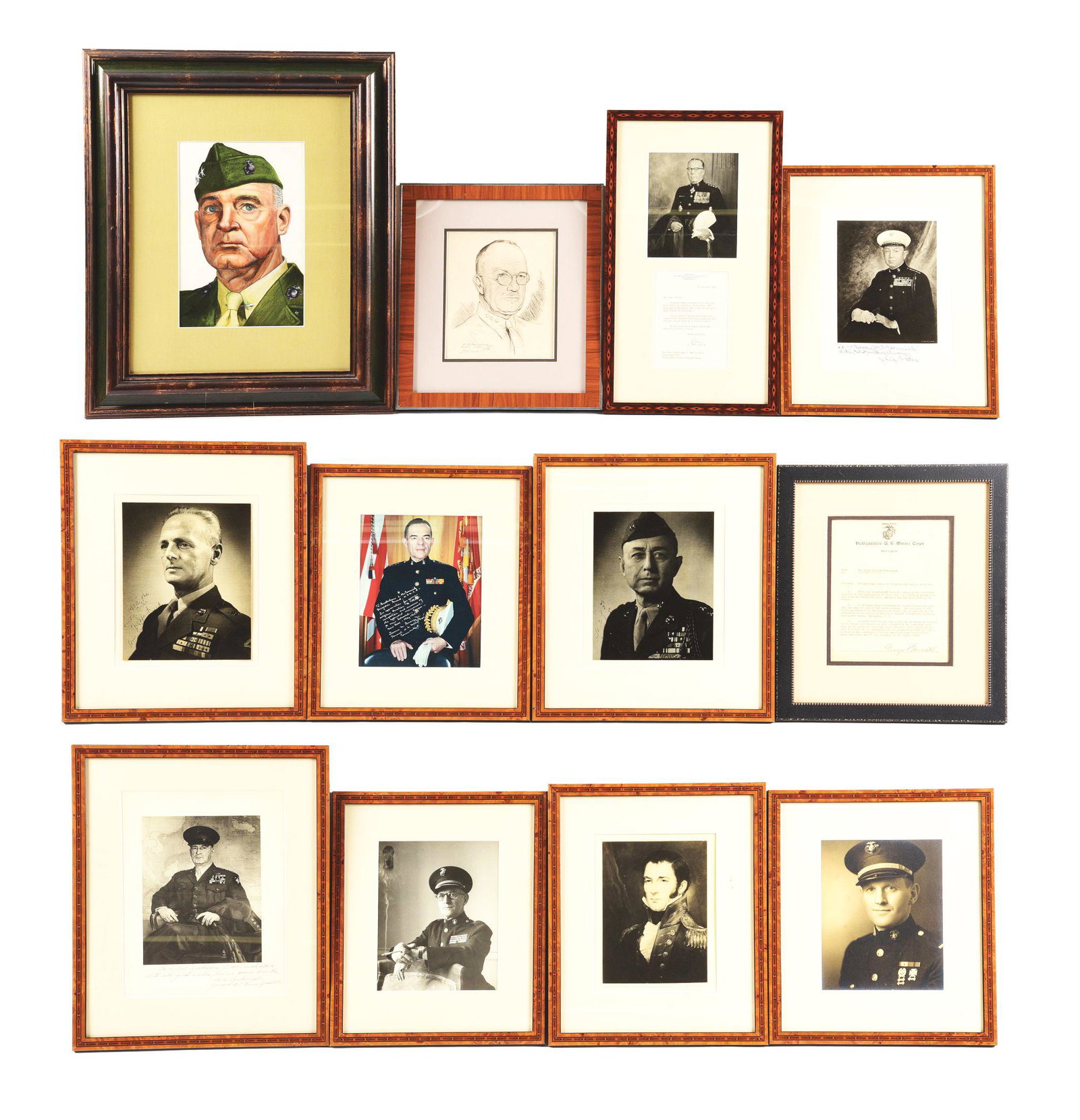 LOT OF 12: FRAMED USMC GENERALS PORTRAITS AND - Dec 15, 2020 | Dan ...