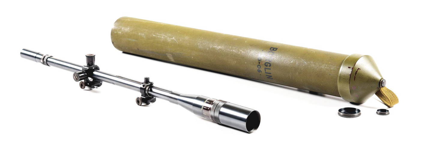 Usmc J. Unertl 8x Sniper Scope With Case.