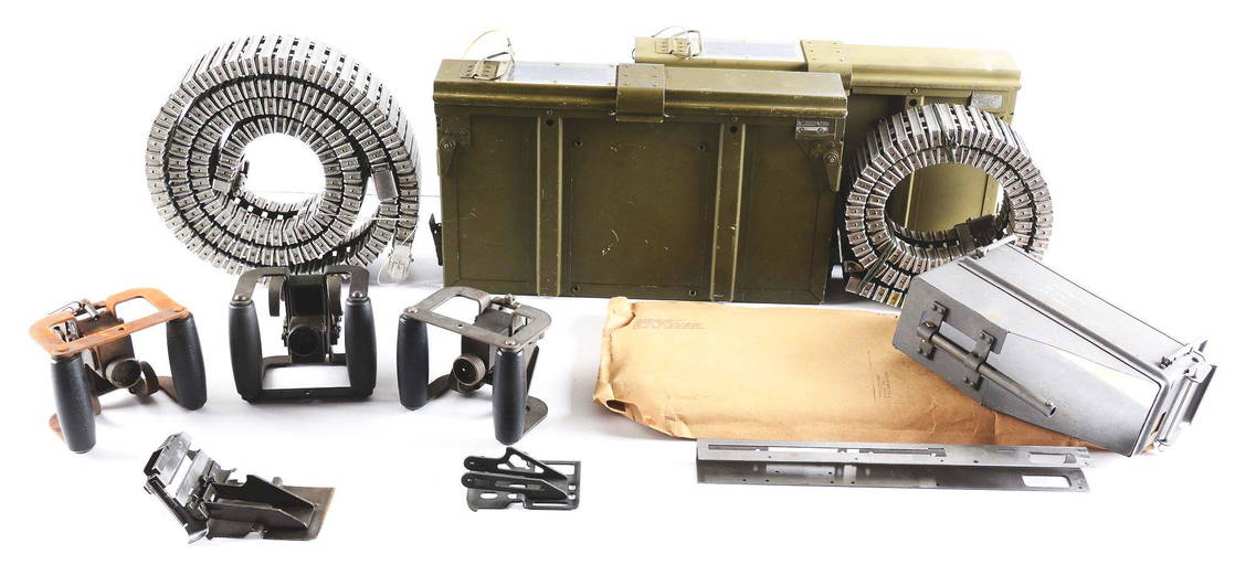 Valuable U.s. M60 Machine Gun Parts With Helicopter