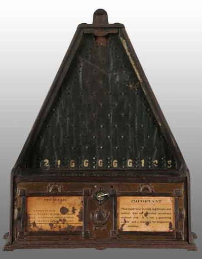 Cast Iron Penny Drop Machine.