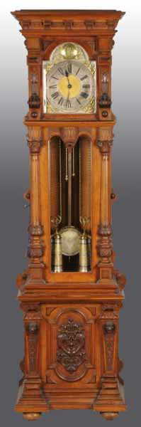 1772: Music Box, Grandfather Clock, German w/ Polyphon