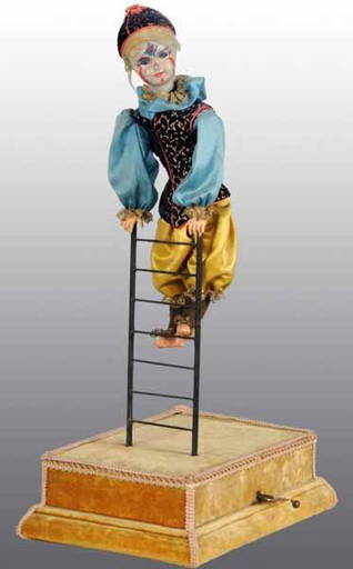 Clown On Ladder Wind Up Automaton.