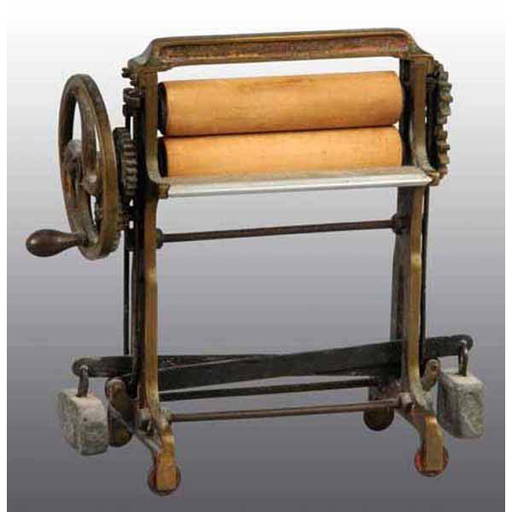 Brass Salesman Sample Wringer Machine.