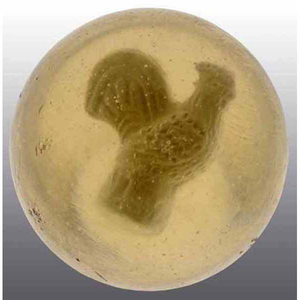 1014: Sulphide Large Rooster Marble.
