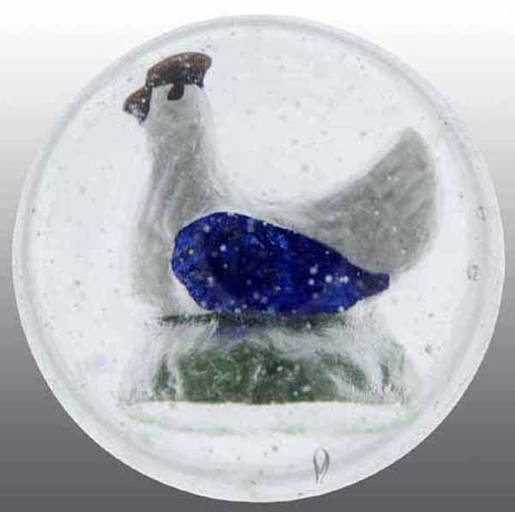 Sulphide Painted Hen Marble.