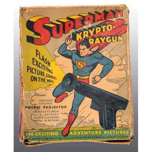 Superman Krypto Toy Raygun In Original Box.