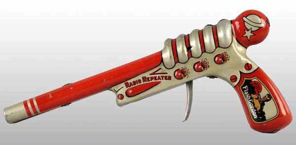 2323: Marx Flash Gordon Radio Repeater Toy Gun.