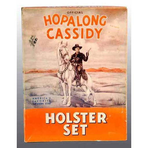 Hopalong Cassidy Toy Cap Gun & Holster Set.