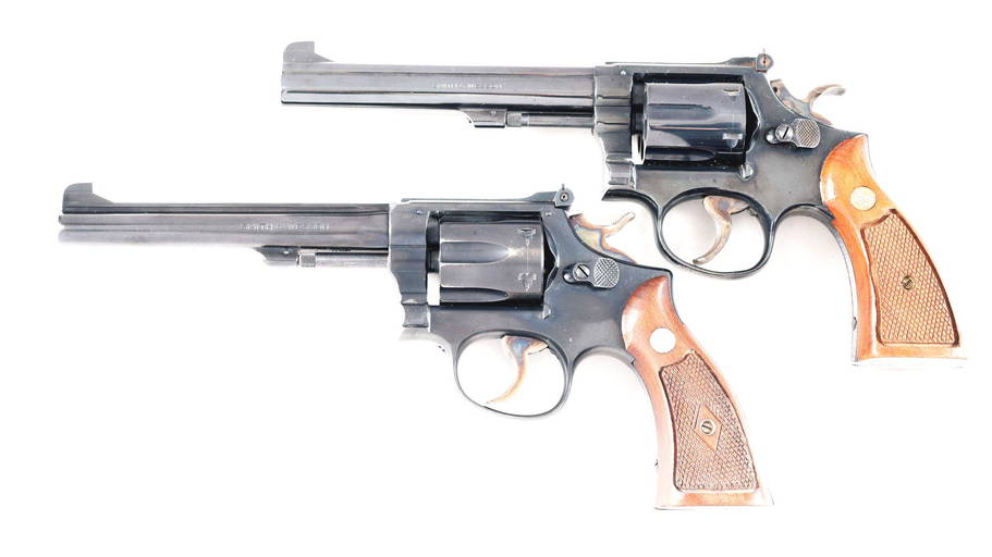 (m) Lot Of 2: Smith & Wesson 14 3 And K22 Double Action