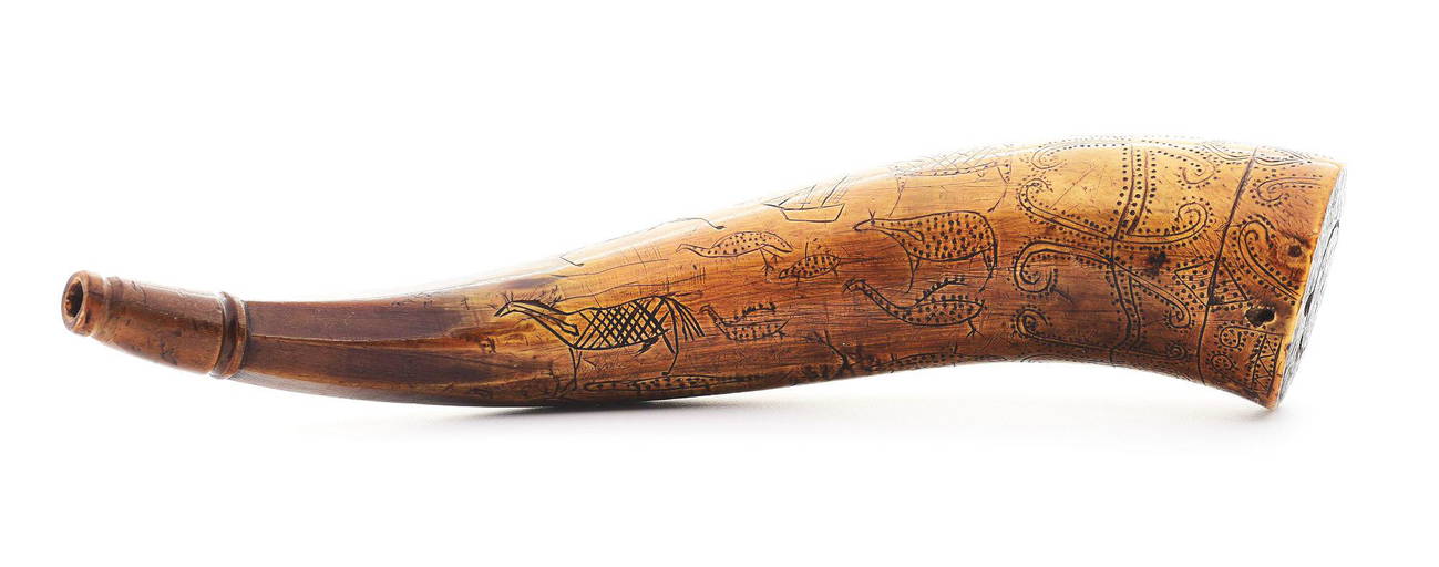 ENGRAVED MICMAC INDIAN POWDER HORN. - May 18, 2021 | Dan Morphy ...