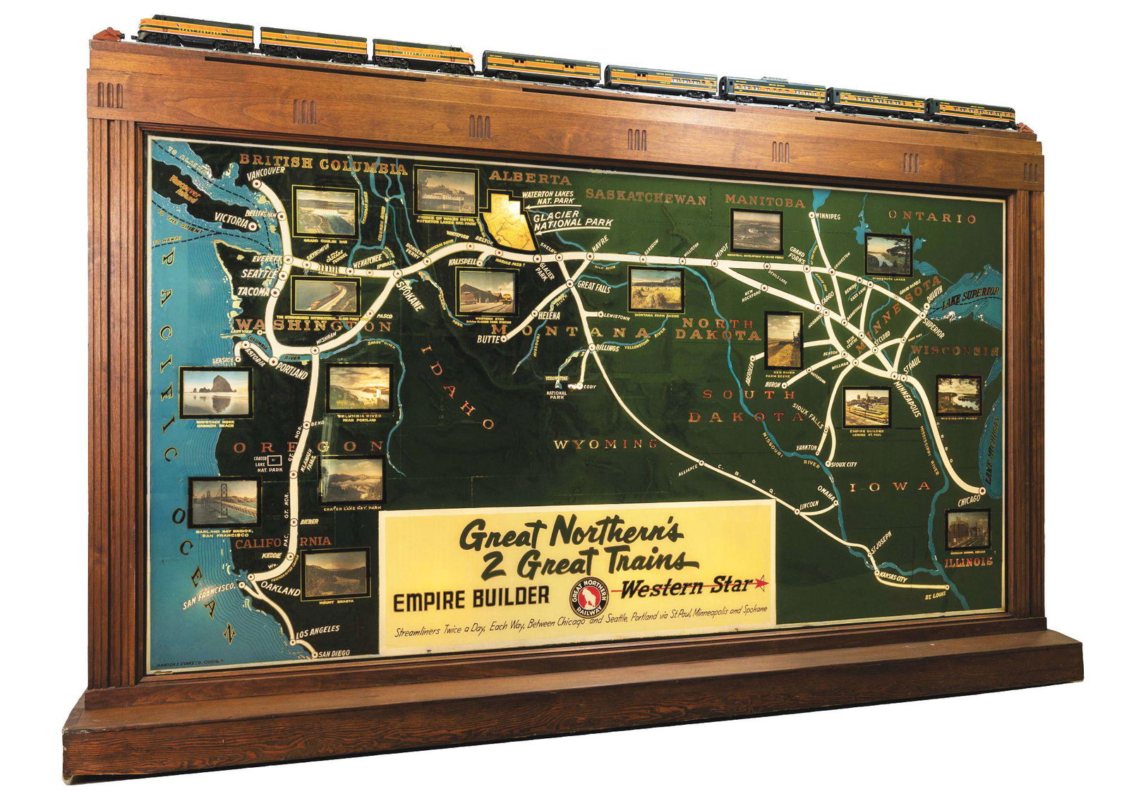 Great Northern’s 2 Great Trains System Map.