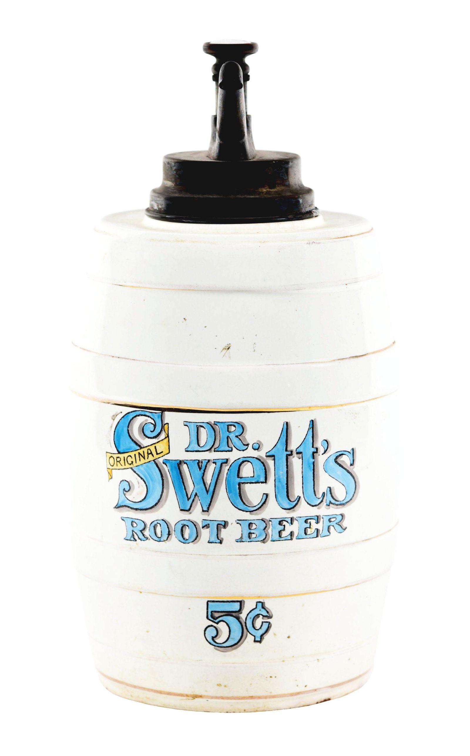 Dr. Swetts Root Beer Syrup Dispenser.