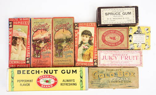 Wrigley's Juicy Fruit Chewing Gum Display Box