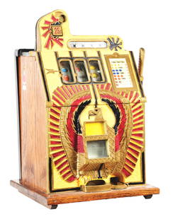 Mills Reproduction 'war Eagle' 25c Slot Machine