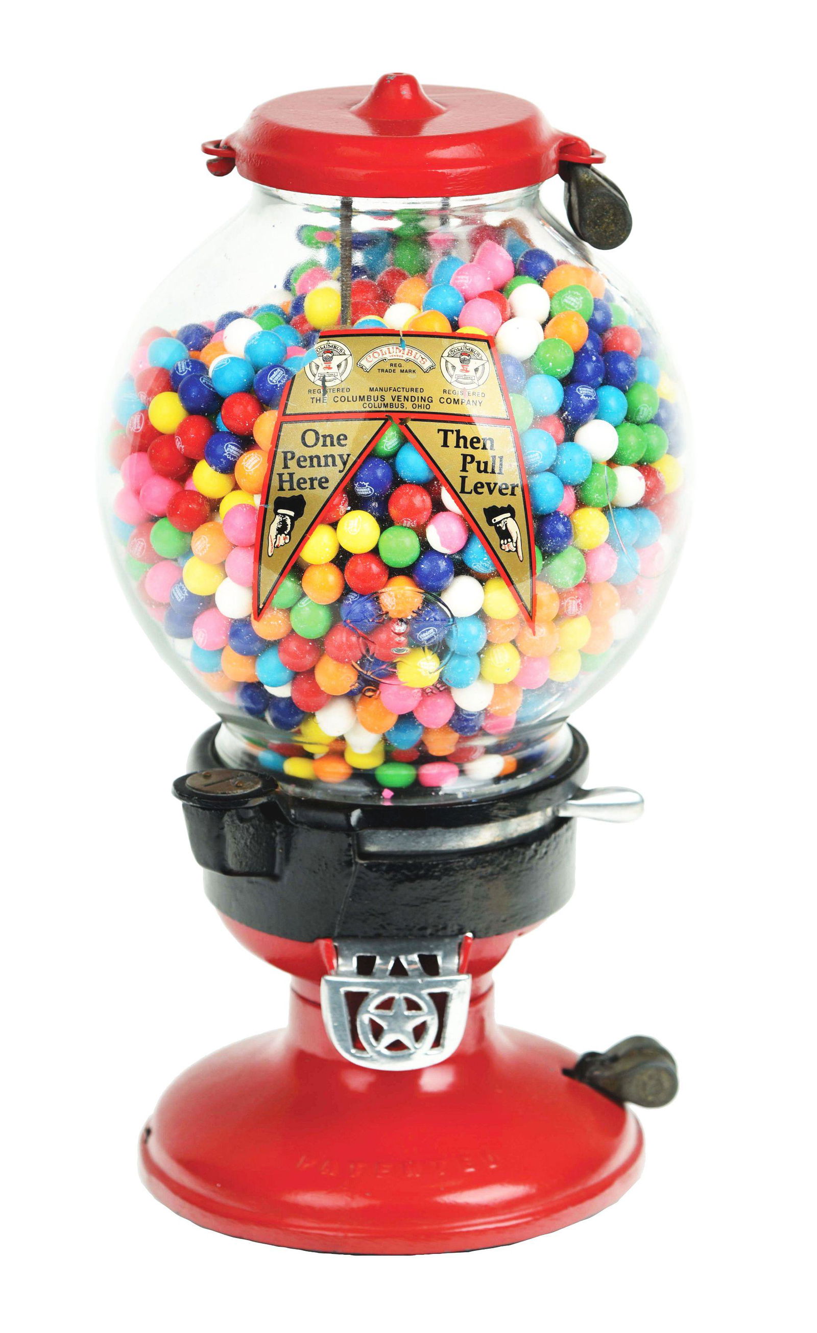1¢ Columbus Model A Peanut Machine.