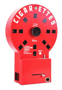 'dial A Smoke' Rotary Cigarette Vending Machine.