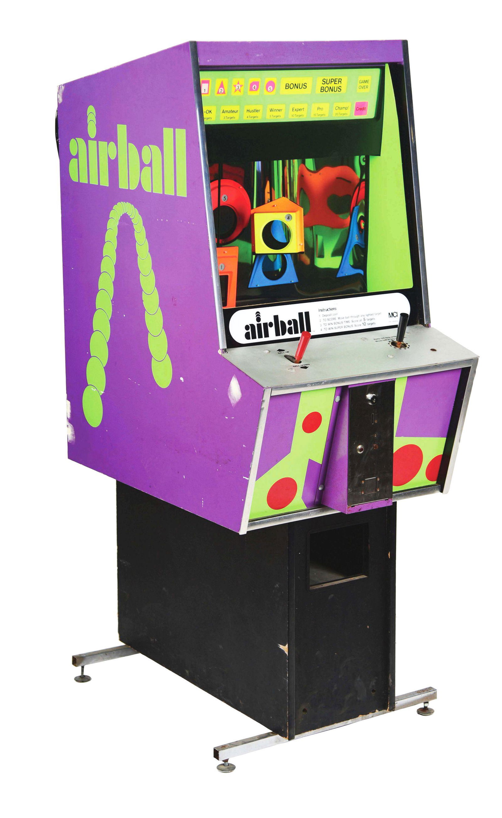 Mci "airball" 1970's Arcade Machine.