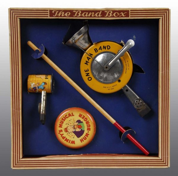 1938: Northwestern Products Popeye One Man Band Toy.