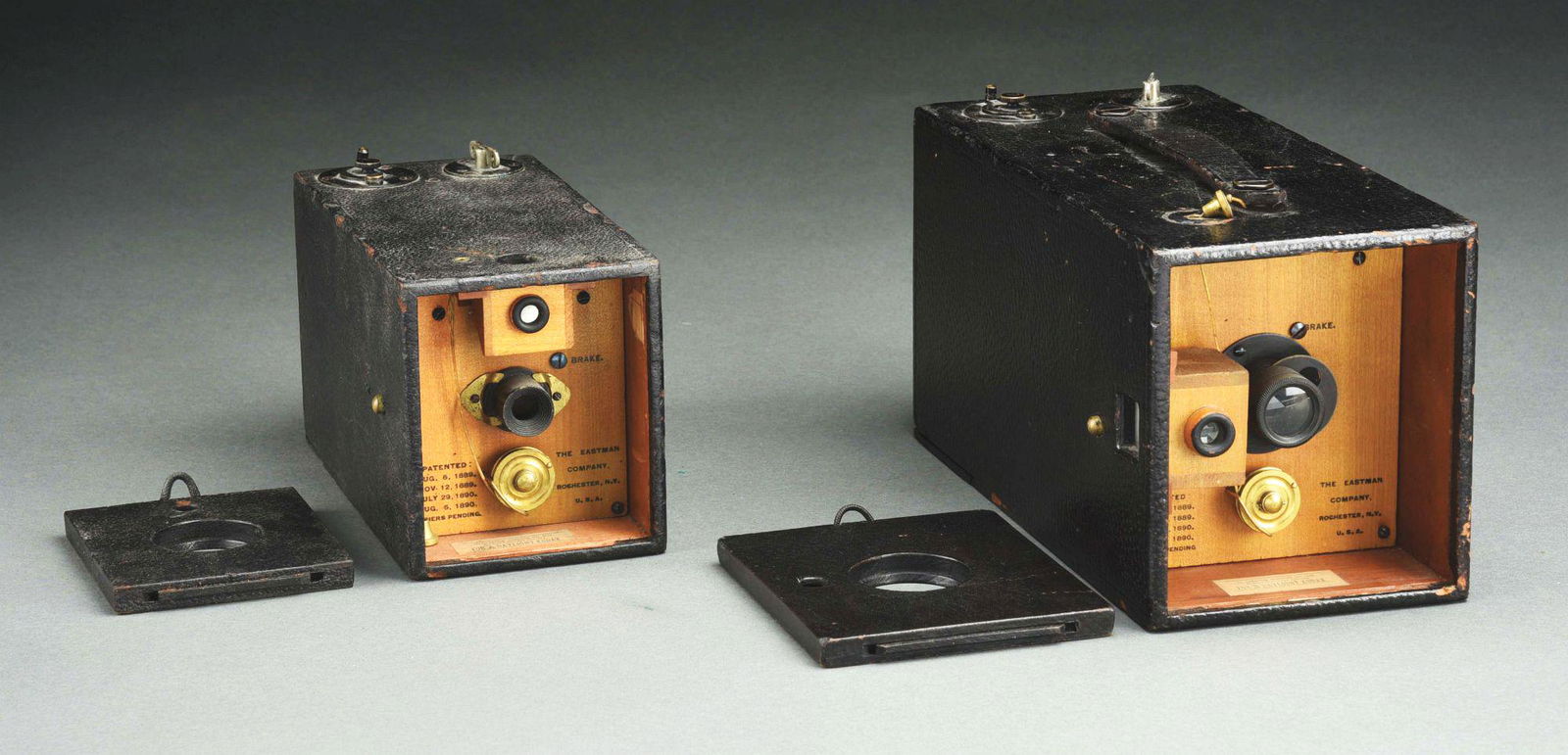 Pair Of Daylight Kodak String Set Cameras Circa 1891