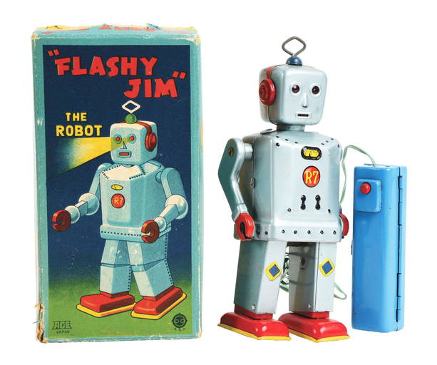 Japanese Battery Operated Remote Control Tin Litho