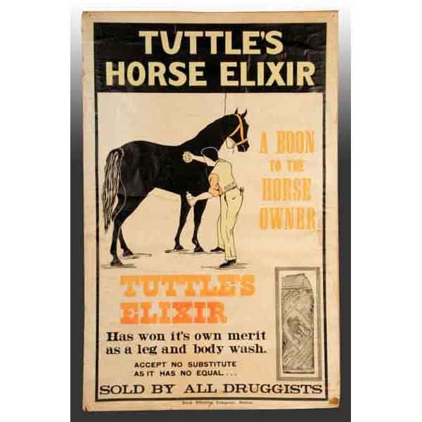 877: Paper Tuttle's Horse Elixir Poster.