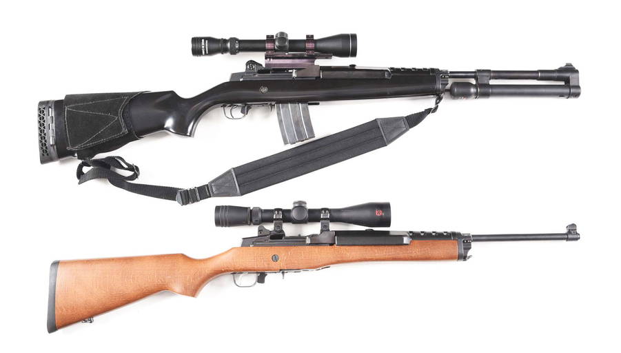 (m) Lot Of 2: Ruger Mini 14 Semi Automatic Ranch Rifles