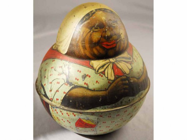 27: Red Indian Cut Tobacco Roly Poly Tin.