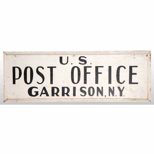 Wooden U.s. Post Office Sign.