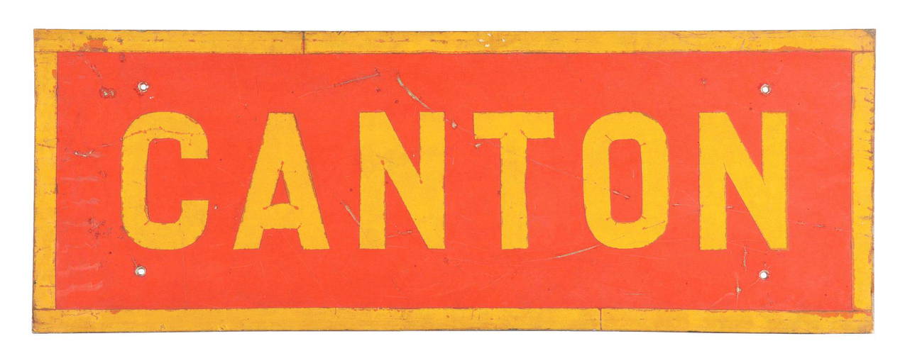 Pennsylvania Railroad Station Reflective Metal Canton