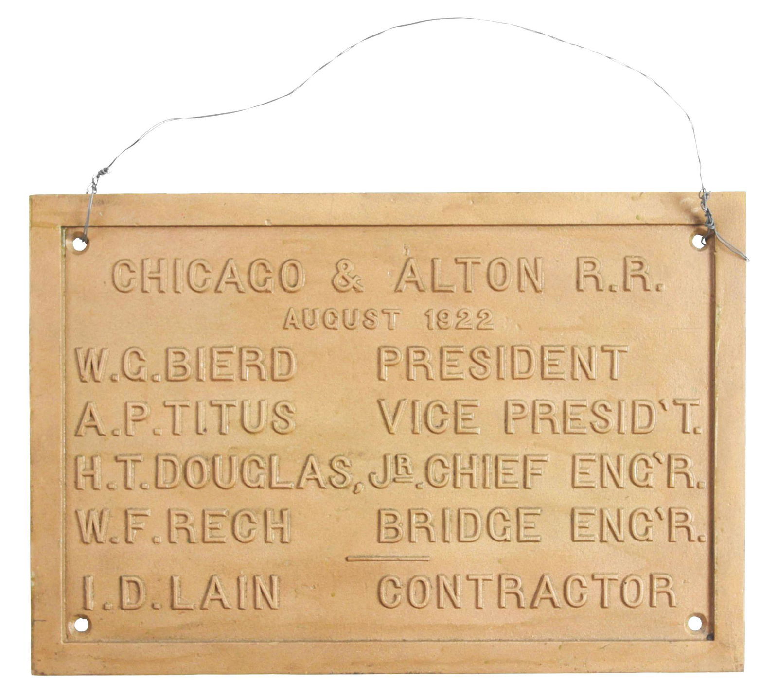 CAST BRONZE BUILDING INAUGURATION PLATE. (#1382) on Oct 03, 2021 | Dan ...