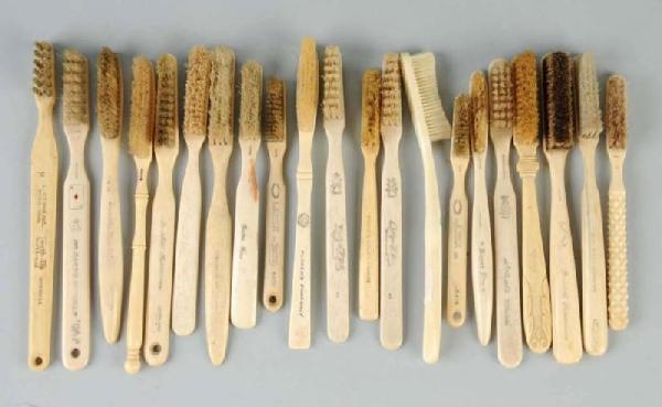 17: Lot of 20: Early Toothbrushes.