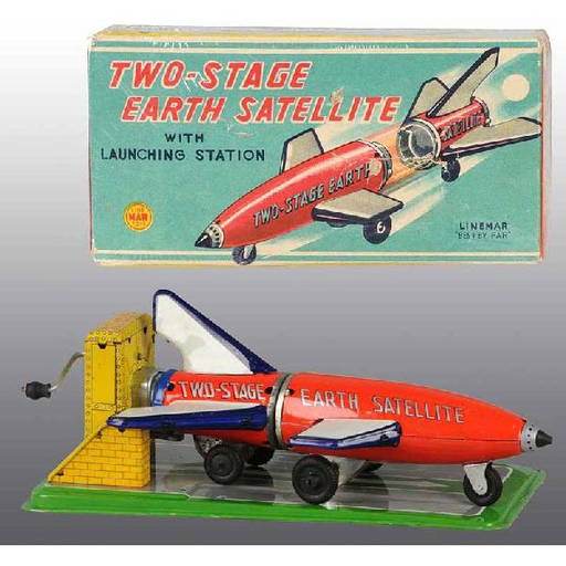 Tin Linemar Two Stage Earth Satellite Toy.