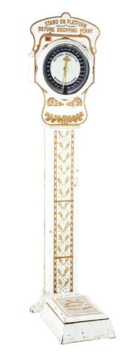 An Original Cast Iron Penny Scale By The National