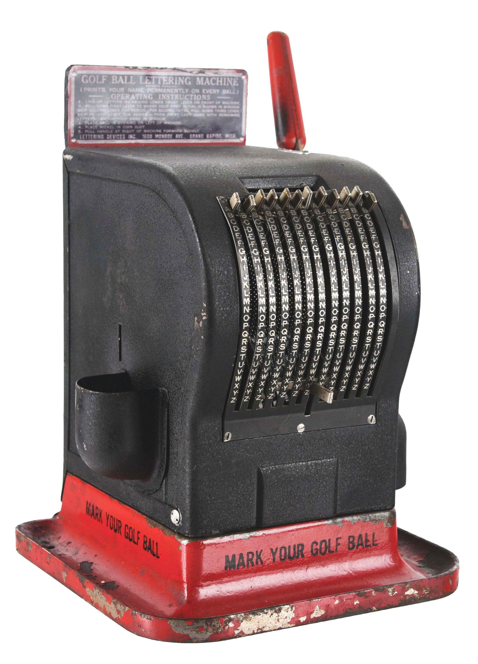 Golf Ball Lettering Machine By Lettering Devices, Inc.