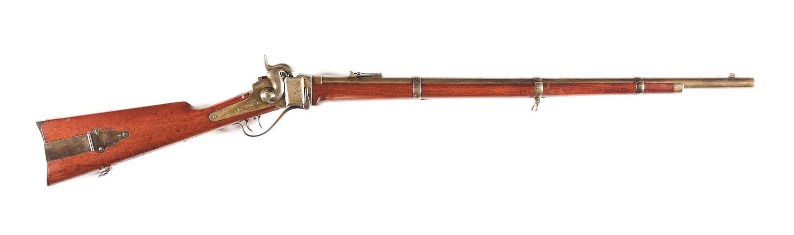 (a) Sharps Model 1859 Berdan Single Shot Rifle.