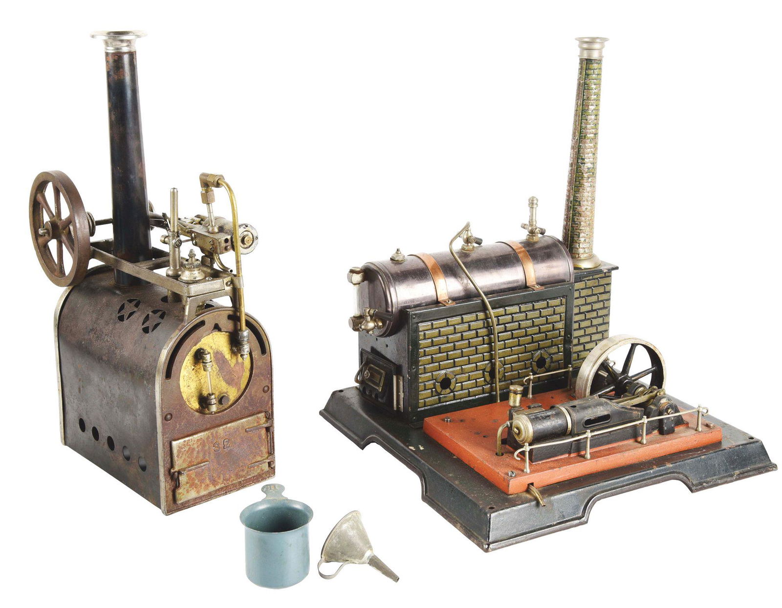 Lot Of 2: German Marklin And Weeden Toy Steam Engines.